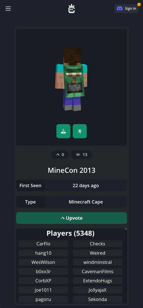 Minecon 2013 Cape Minecon Cape Minecraft