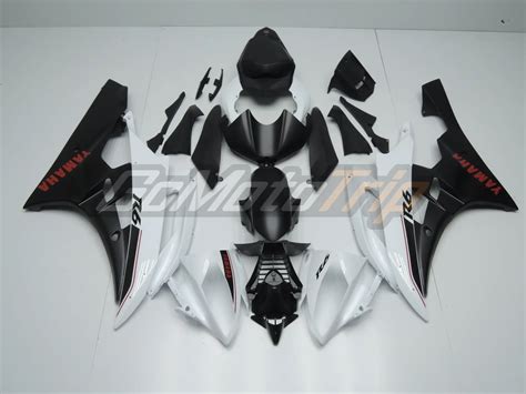 Best 2006 2007 Yamaha Yzf R6 Black White Fairing Gomototrip