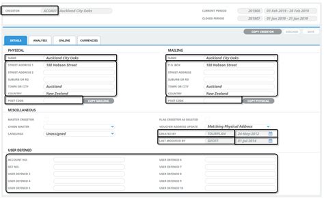 Supplier Creditor Substitution Codes