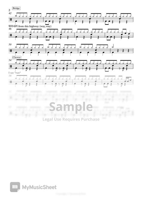 Txt 투모로우바이투게더 Lo Er Lo♡er 드럼악보 Sheet By Seonwook Kim