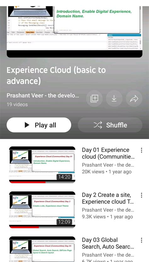 Prashant Veer Singh☁⚡ On Linkedin Experience Cloud Course Lecture