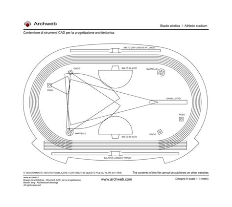 Athletics Track And Field Drawings Archweb Dwg