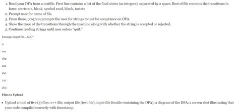 Please Create A Dfa Simulator Code This In Java
