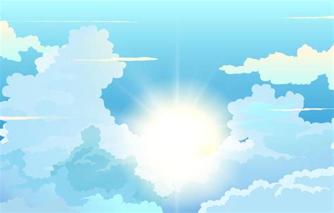 Blue Sky Sun Vector Art Icons And Graphics For Free Download