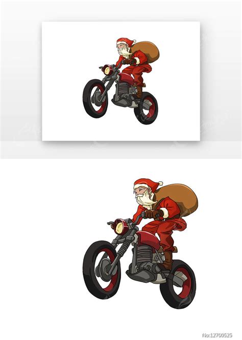圣诞老人开摩托车元素图片下载红动中国