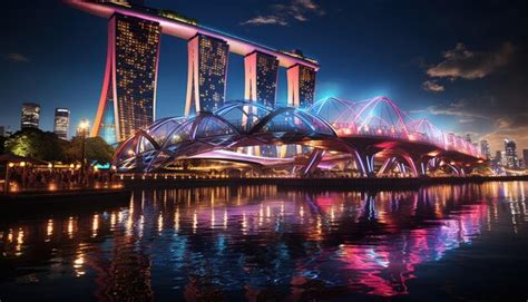 Premium Photo Singapore Landmark Beautiful City Landscape
