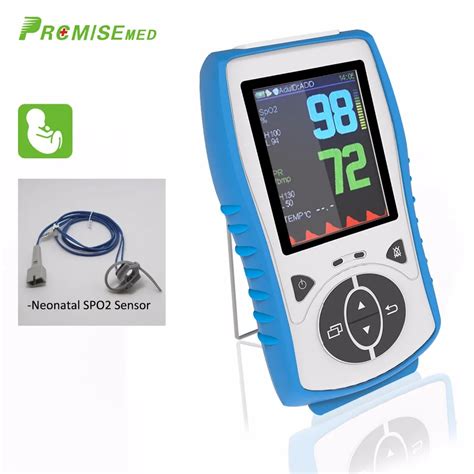 Handheld Pulse Oximeter Neonatal SPO2 Sensor SPO2 PR Temp Blood Oxygen