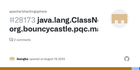 Java Lang ClassNotFoundException Org Bouncycastle Pqc Math