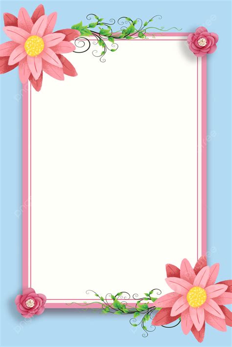 Flower Frame Border Simple Infoupdate Org
