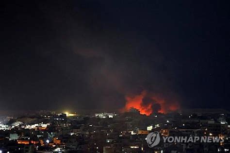 베이루트 병원 인근서 이스라엘 공습으로 4명 사망 24명 부상