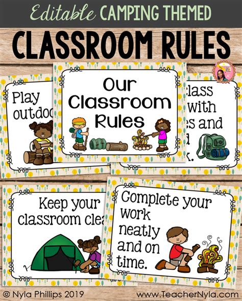 Classroom Rules Editable Posters Educational Resources Picstank