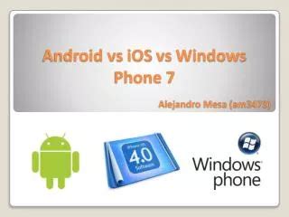 PPT Windows Vs Android Vs IOS PowerPoint Presentation Free Download ID 7002851