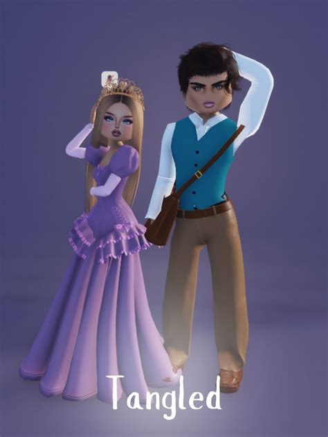 Tangled Rapunzel And Flynn Rider Outfit Idea Dress To Impress In 2024 Dress To Impress