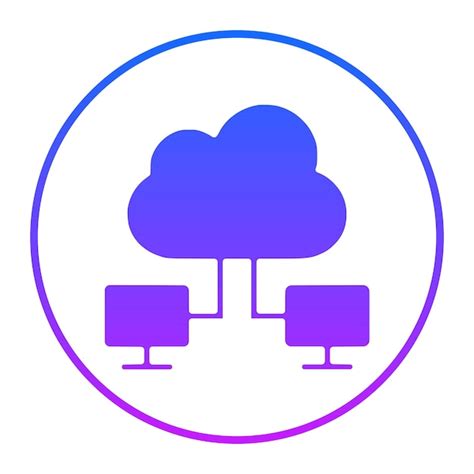 Premium Vector Cloud Networking Icon