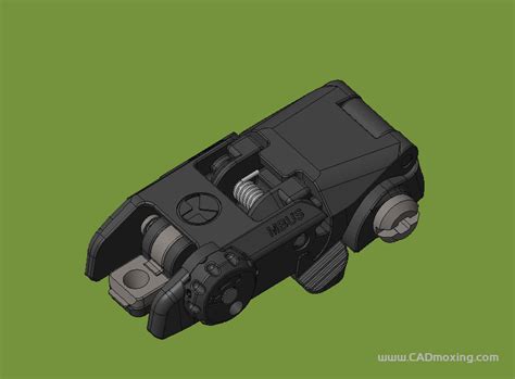 枪械机械瞄准镜瞄准器三维模型 Cad模型网海量3d模型图纸免费下载。