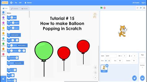 How To Make Balloon Popping Game In Scratch Tutorial 15 Youtube