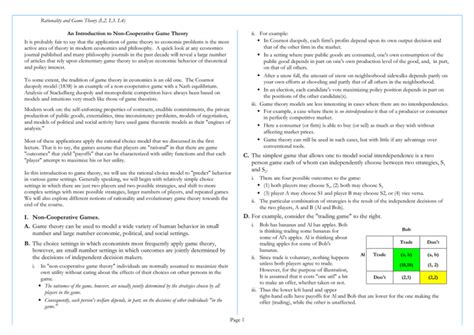An Introduction To Non Cooperative Game Theory Ii For Example