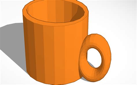 3d Design Plastic Mug Tinkercad