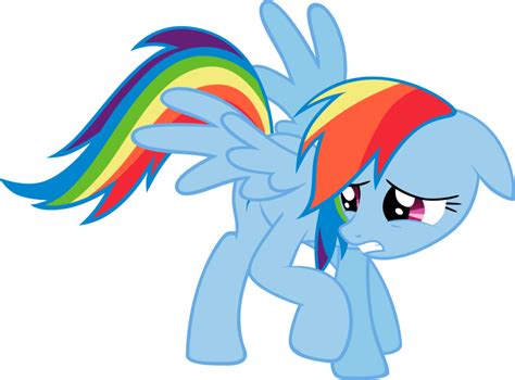 Rainbow Dash Worried