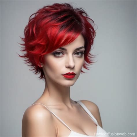 Redhead Woman With Short Hair Stable Diffusion Online
