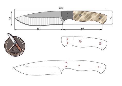 Knife Making Digital Plans Pdf Dwg Dxf Files Diy Woodworking Guide For Artisans Etsy