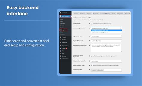 Biometric Login For WooCommerce Biometric Authentication