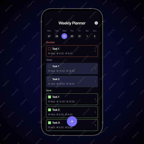 Lista De Tarefas De Conceito De Ui De Aplicativo Para Fazer Atrasado