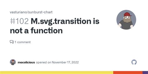 Msvgtransition Is Not A Function · Issue 102 · Vasturianosunburst Chart · Github