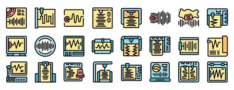 Polygraph Test Icons Showing Lie Detection And Truth Verification 55708120 Vector Art At Vecteezy