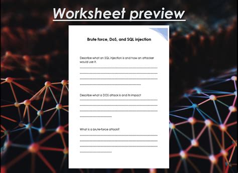 Brute Force Dos And Sql Injection Ocr Computer Science Complete