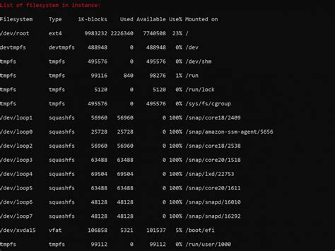Python Script To Expand Filesystem In An EC2 Instance