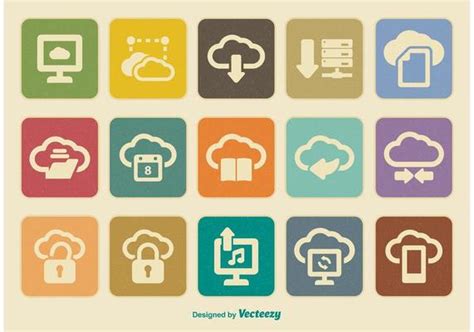 Cloud Computing Icons Vector Art Icons And Graphics For Free Download