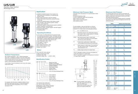 CATALOG LEO MODEL : LVR