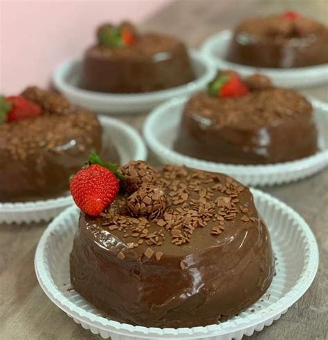 Delicious Chocolate Cake With Strawberries