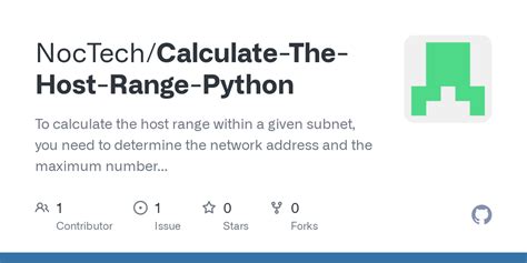 Github Noctechcalculate The Host Range Python To Calculate The Host