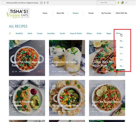 Customize Catergory Drop Down Menu Wix Blog Community