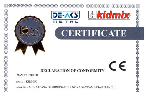 Why CE Certificate Kidmix