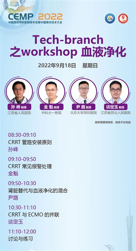 Tech Branch之workshop 血液净化