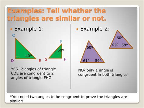 given two similar triangles determine the values of x