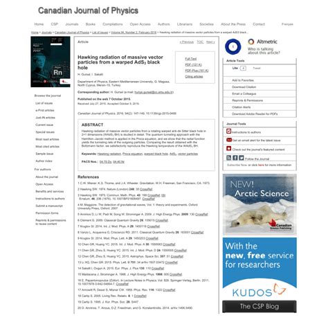 Pdf Hawking Radiation Of Massive Vector Particles From A Warped Ads3