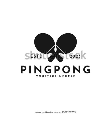Creative Logo Design Template Ping Pong Stock Vector Royalty Free