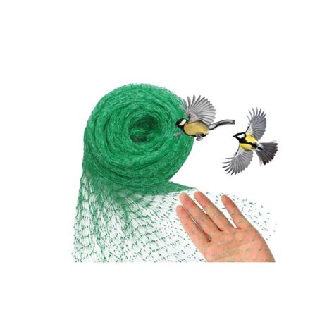 Защитна мрежа за растения и овощни дървета предпазва плодовете от хищни птици зелена 5 X 4 м