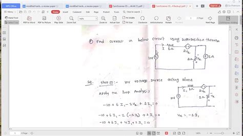 Network Analysis Problems In Superposition Theorems Youtube
