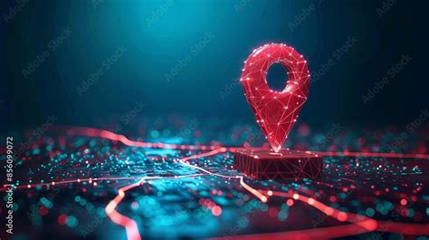 3d Icon Representing A Location Point Navigator Pin Checking On A World Map Background In