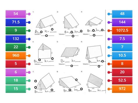 Volume Of Triangular Prism Labelled Diagram