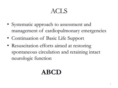 Acls Presentation Pptx