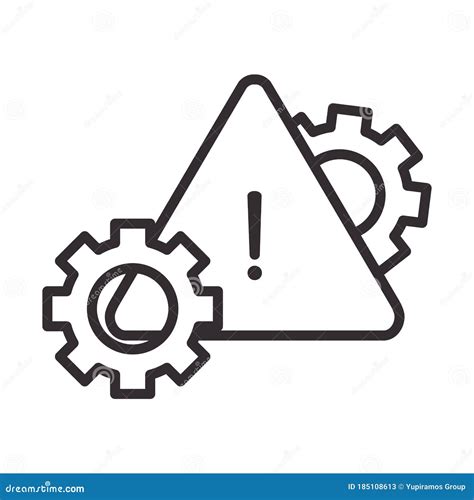 Alert Icon Settings Warning Sign Attention Danger Exclamation Mark Precaution Line Style