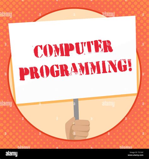 writing note showing computer programming business concept for process that instructs a
