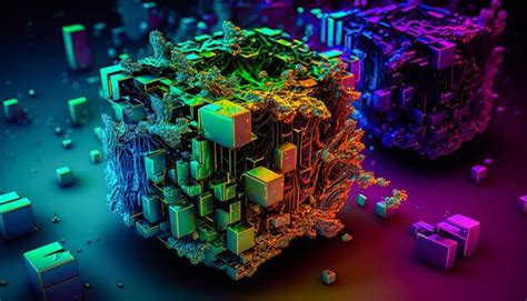 Premium Photo An Image Of Computer Generated Cube Generative Ai