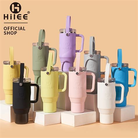 Hilee In Flasks With Way Silicone Handle And Straw Large Capacity Vacuum Insulated